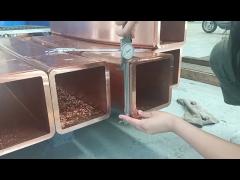 CuAg Continuous Casting Mould Tube Copper 80mm X80 Mm Thermal Conductivity