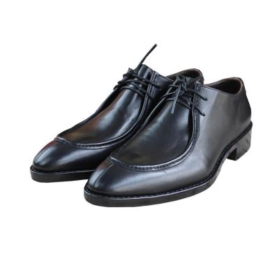 China Bespoke Goodyear Handicraft Genuine Leather Handmade Men Wedding Shoes Dress Shoes for sale