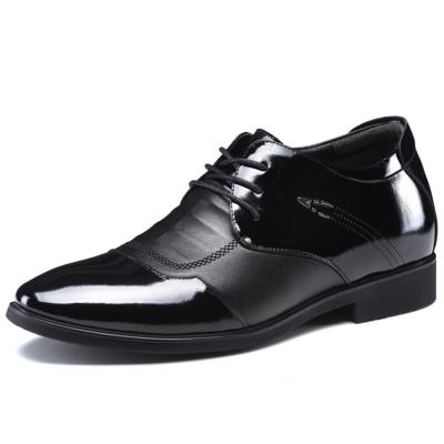 China Elevator Oxfords Shoes Black Genuine Leather Party Dress Shoes for Men for sale