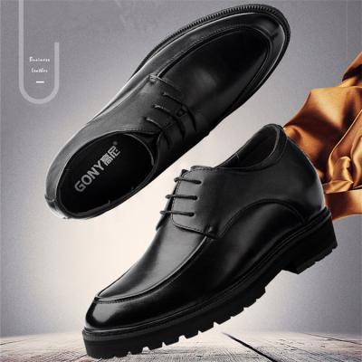 China Taller men 12cm height increasing elevator leather shoes for sale