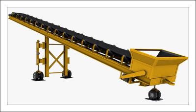 Cina Nastro trasportatore propenso di gomma mobile del portatile 650mm in vendita