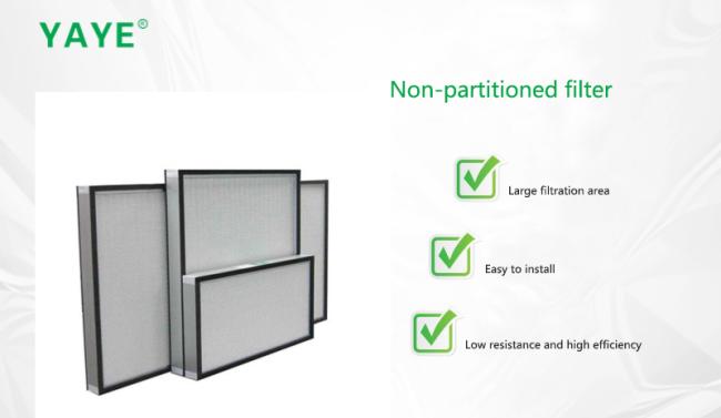 HEPA air filter installed in cleanroom environment