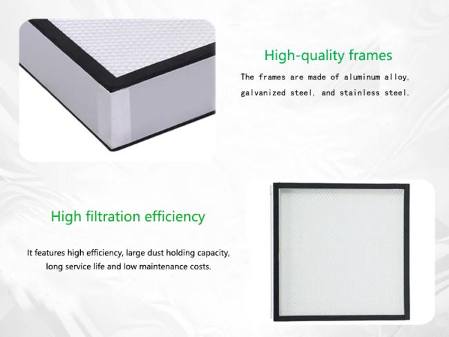 Example of HEPA filter installation