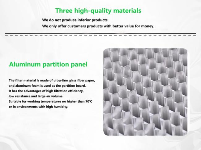 H14 High-Efficiency Air Filter side view