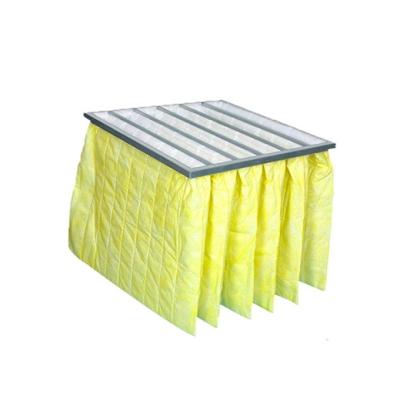 China Galvanized Steel Frame F6 Pocket Bag Filter For Low Resistance Filtration In Pharmaceutical Industry for sale