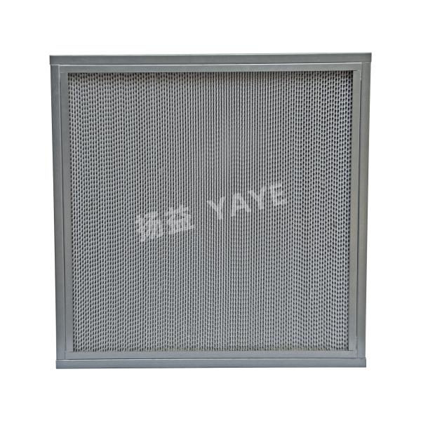 Quality Mini Pleated HEPA Air Filter 2000 M³/H Air Volume For Clean Room CE Approved for sale