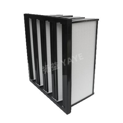China H14 U15 V Bank Air Filter V Bank HEPA Filter 360 Degree Visibility for sale