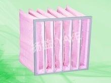 China Industrial Air Filtration Pocket Bag Filter High Dust Filtration F7 Layers Non-Woven Fabric Bags for sale