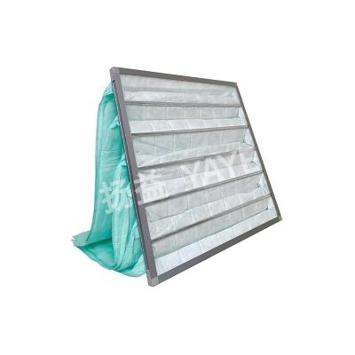 China High Dust Filtration Pocket Bag Filter F6 Layers Non-Woven Fabric Bags for Industrial Air Filtration for sale