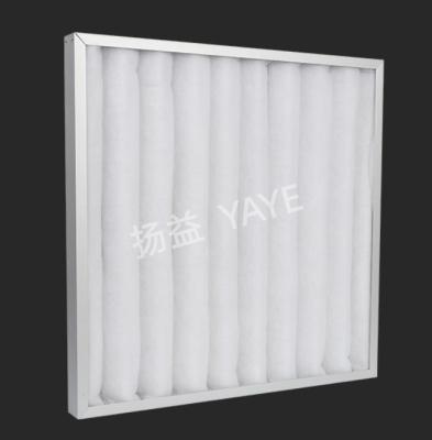 Customized Size Pleated Panel Air Filter With Mother-And-Child Frame Support, G3 G4 Efficiency, Metal Frame