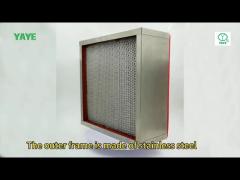 99.9% efficiency high temperature hepa filter up to 200°c customizable