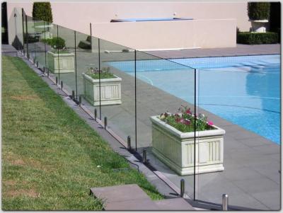 China Exterior stainless steel spigot glass railing/ glass balustrade with free design for sale
