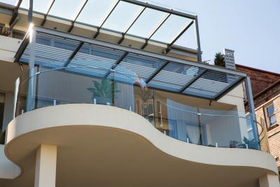 China Stainless Steel Spigot Glass Railing / glass balustrade design for sale