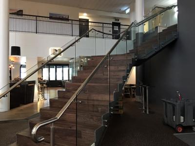 China Adjustable 304 Stainless steel standoff for staircase glass railing for sale