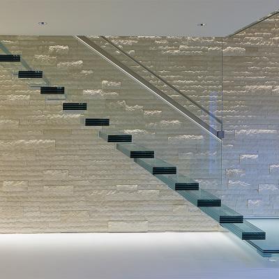 China Glass Staircase / Build Floating Stair/ Wooden stair for sale