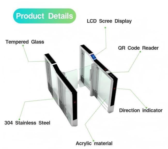 ZT-948 Pedestrian Access Speed Lane Turnstile Gate in operation