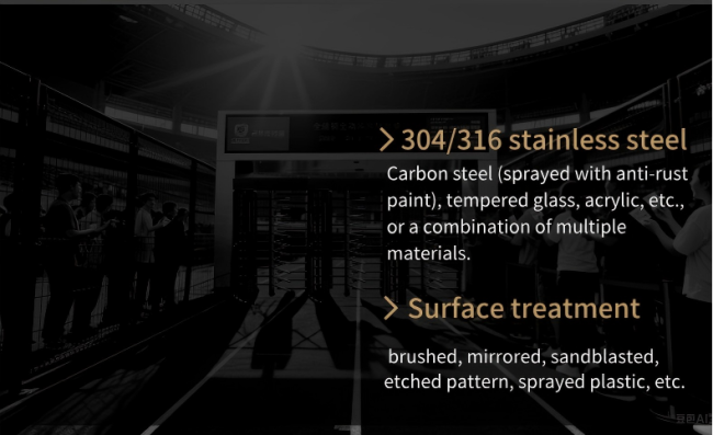 ZT-826 Turnstile Gate installation example