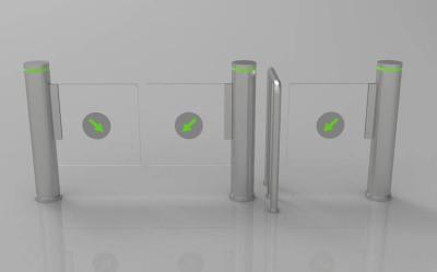 China Acrylic 900mm Access Control Speed Gates Office Building Turnstiles OEM for sale