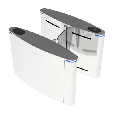 China 250mm Telescopic Flap Barrier Turnstile Bidirectional Baffle Gate Turnstile for sale
