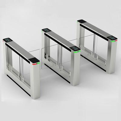 China Outdoor Traffic Counters 220V Swing Turnstile Gate Biometric Authentication for sale