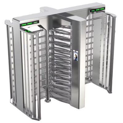 Speed Full Height Turnstile Gate With SUS304/316 Material In UAE 30-45P/Min Capacity