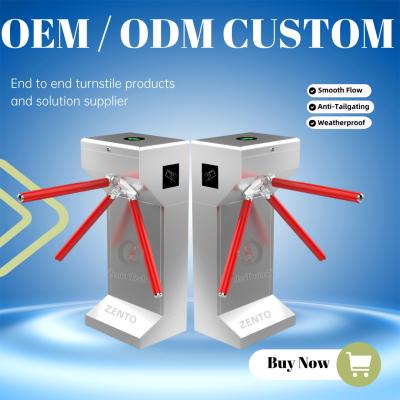 Cina Zento Automatic Security Barrier Gate System Turnstile con codice Qr e lettore di carte RFID in vendita
