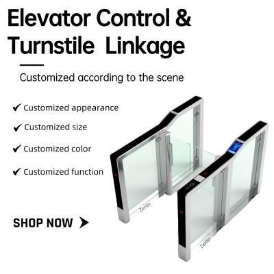 중국 ZT-948 보행자 접근 속도 경로 회전관 게이트 및 엘리베이터 제어 연결 솔루션 판매용