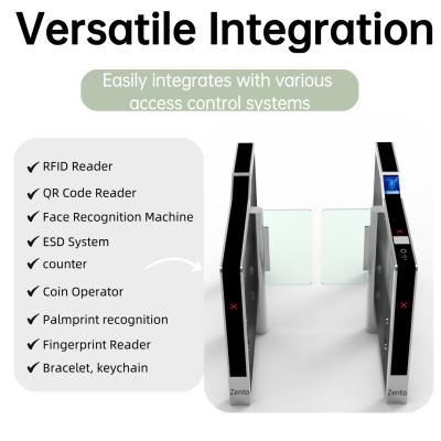 중국 ZT-948 보행자 접근 속도 경로 회전관 게이트 및 엘리베이터 제어 연결 솔루션 판매용