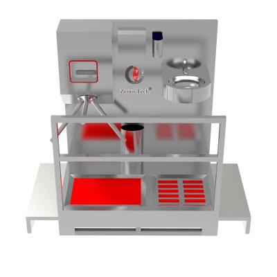 中国 ステンレス鋼三脚ターンstile（手指消毒剤ディスペンサー付き） 販売のため