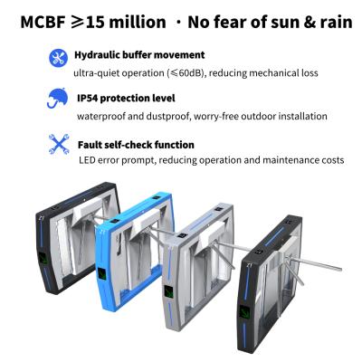China Zento OEM/ODM Tripod Turnstile Gate with RS485 Communication Customizable Design and Anti-Tailgating Sensors for sale