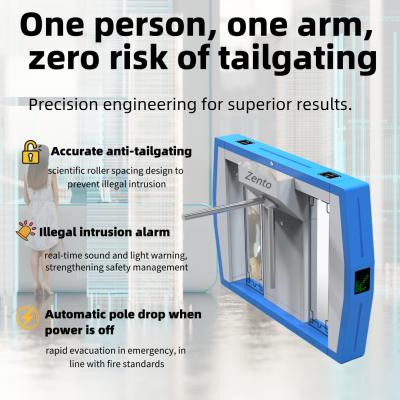 China Full Automatic Double Arm Tripod Turnstile Gate with RS485 Communication AC 220V/110V and 30-45 Persons Per Minute Capacity for sale