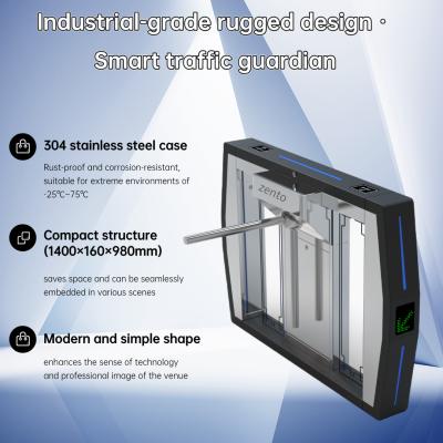 China Full Automatic Double Arm Tripod Turnstile Gate with RS485 Communication AC 220V/110V and 30-45 Persons Per Minute Capacity for sale