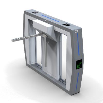 China Full Automatic Double Arm Tripod Turnstile Gate with RS485 Communication AC 220V/110V and 30-45 Persons Per Minute Capacity for sale