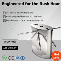 China Double-Lane Efficiency High-Frequency Throughput Bi-Directional Precision Tripod Turnstile Gate for Access Control for sale