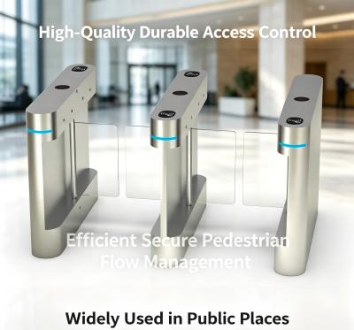 China Zento Factory Direct Automatic  Pedestrian Access Control Swing Gate Turnstile with IR Sensor Anti-tailgating for Theme Park for sale