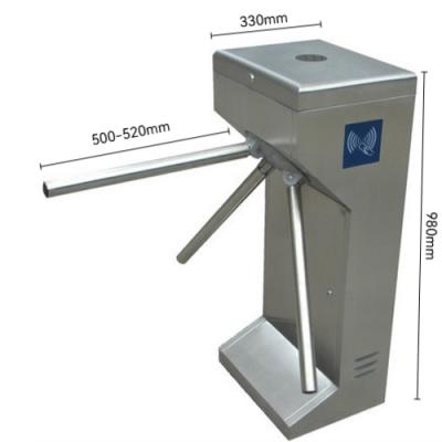 China Zento Factory Direct 304 Stainless Steel Vertical Tripod Turnstile Gate Anti Tailgating High Security Access Control for Metro for sale