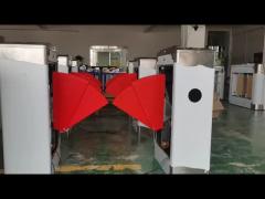 OEM/ODM Voetgangersverkeer Flap Barrier Turnstile Toegangscontrolesysteem Biometrische gezichtsherkenning Taillehoogte
