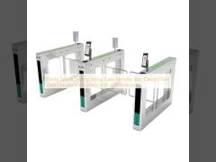 Zento Space-Saving Swing Gate Turnstile Slim Design Dual Direction Access Control With LED Indicator