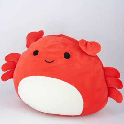 China Soft Spandex Red Baby Crab Set Plush Throw Pillows Squishy Stuffed Animals Pillows for sale