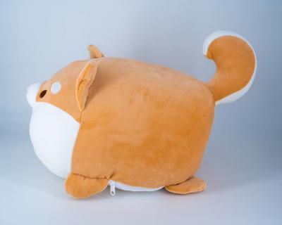 中国 柔らかいスパンデックス 毛布 コルギー 枕 詰め物 動物 毛布 玩具 可愛いデザイン 販売のため
