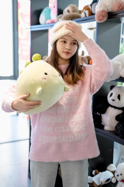 Quality Fluffy Stuffed Pillow Plush Super Soft Decompressed Dinosaur Plush Pillow Low for sale