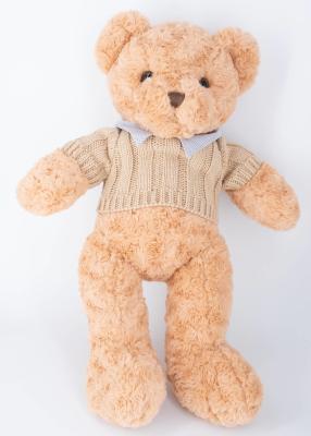 China 45cm Cute Stuffed Teddy Bears Bow Tie Hoodies Plush Toys Strippable Sweater Bear for sale