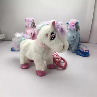 China Brinquedos elétricos de animais de pelúcia brinquedos interativos cavalos cantando brinquedos para crianças à venda