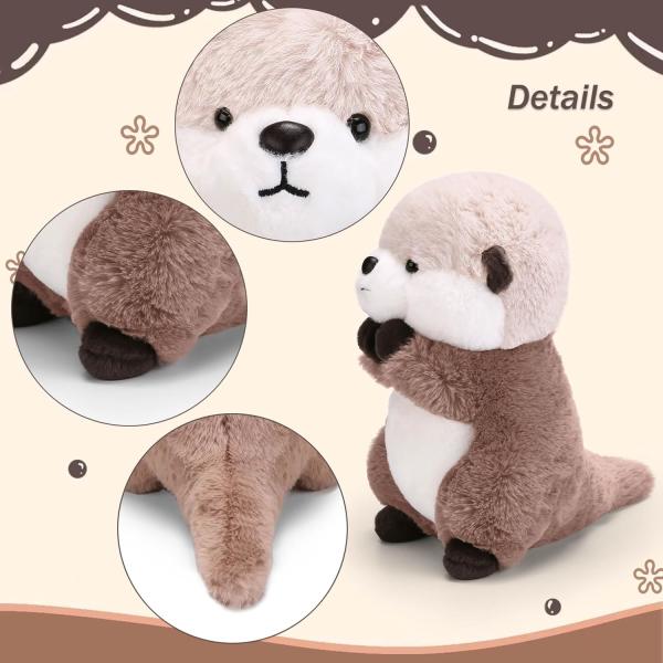 Quality Cute Soft Custom Plush Toys Otter Stuffed Animals Standing River Otter Plushie for sale