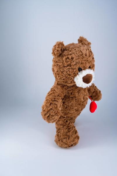 Quality PP Cotton Plush Teddy Bear Toys Stuffed Animal With Falling Heart For Valentines for sale