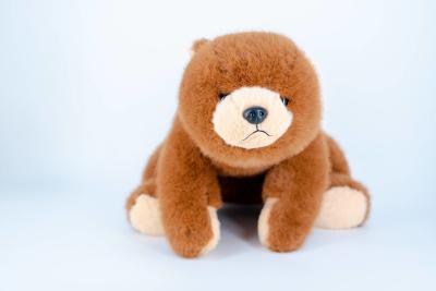 China Cute Plush Bear Soft Toy Creative Small Brown Bear Stuffed Animal CPC CE UKCA Standard for sale