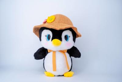 China Low MOQ PP katoen zacht Pinguïn pluis speelgoed schattig met gele hoed Meerdere maten Te koop