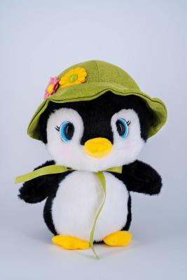 China Plush Fabric Soft Plush Toys Animal Stuffed Penguin With Hat For Girlfriend Best Gift for sale