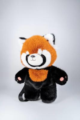 China OEM Wild Animal Shaped Plush Bags Panda Shoulder Stuffed Animal Backpack for sale