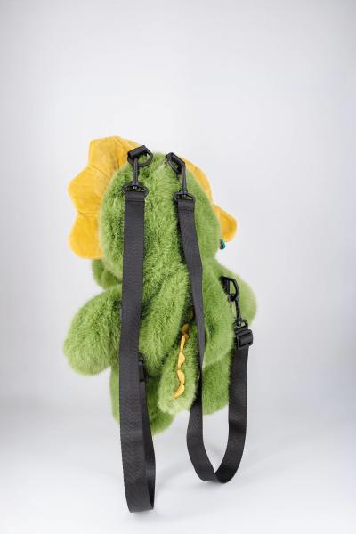 OEM ODM プラスチック バックパック 調整可能な肩帯付き 恐竜の画像